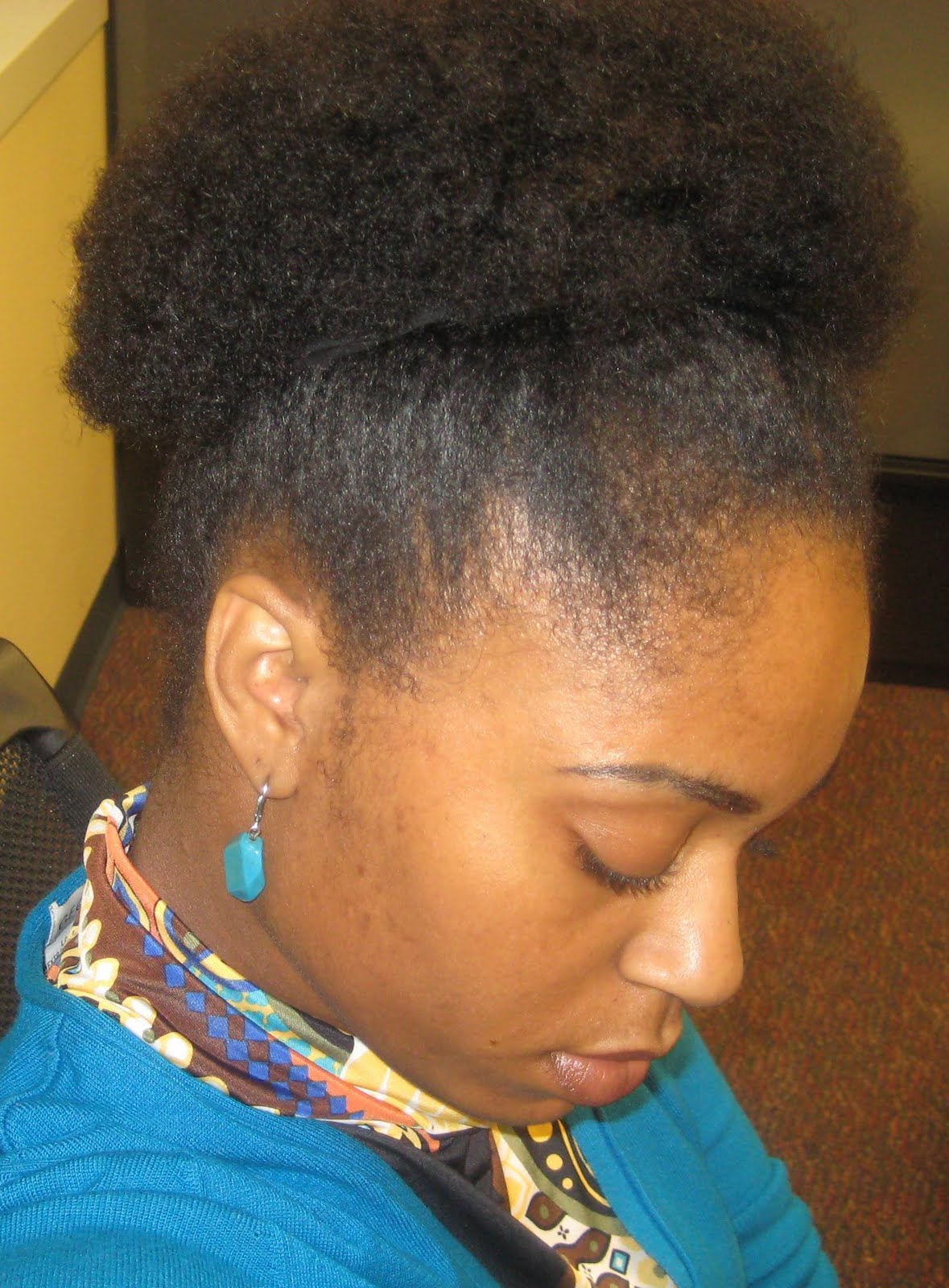 Naturally Elegant: Hair Today: High Afro Puff
